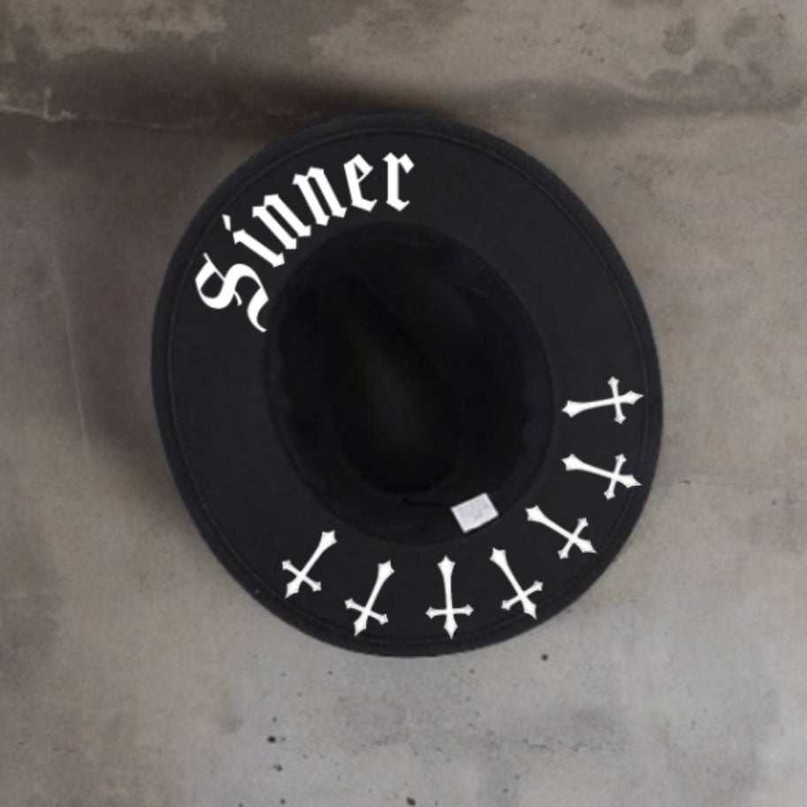 Wide Brimmed Hat - SINNER | Ritual Adornment